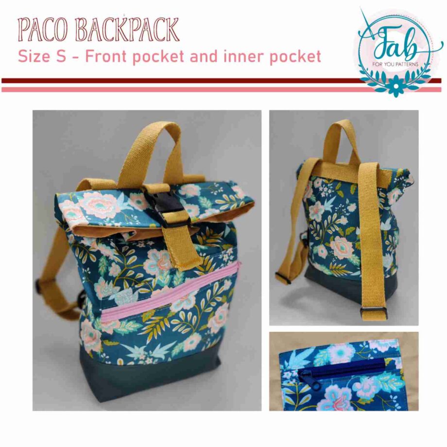 Paco Backpack (S/M/L) – Fab For You Patterns