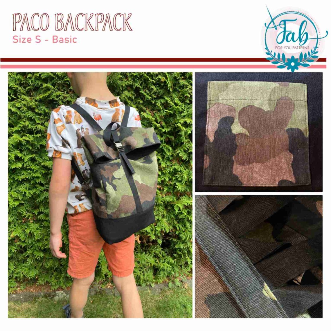Paco Backpack (S/M/L) – Fab For You Patterns