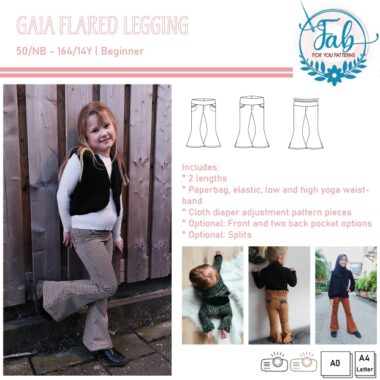 Gaia Flared Leggings (NB-14Y) – Fab For You Patterns