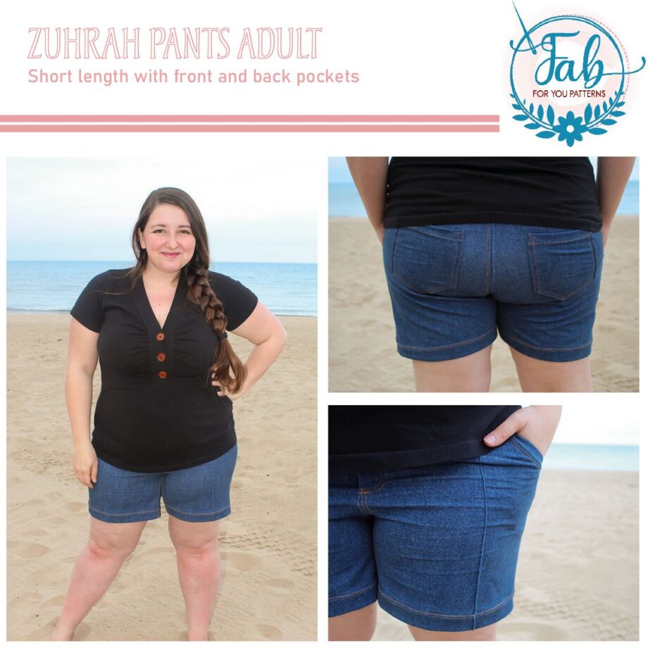 Zuhrah Adult Wide Leg Pants (EU28/US00 – EU60/US30) – Fab For You Patterns
