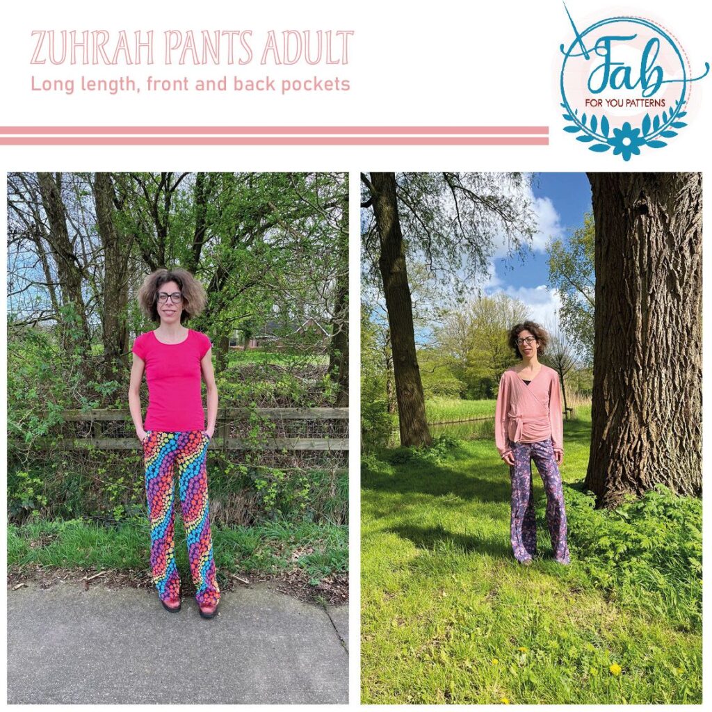 Zuhrah Adult Wide Leg Pants (EU28/US00 – EU60/US30) – Fab For You Patterns