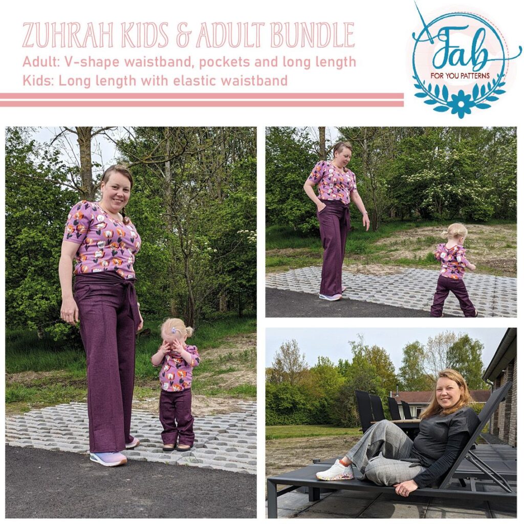 Zuhrah Wide Leg Pants Bundle (NB-14Y + EU28/US00 – EU60/US30) – Fab For ...