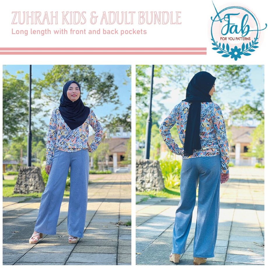 Zuhrah Wide Leg Pants Bundle (NB-14Y + EU28/US00 – EU60/US30) – Fab For ...