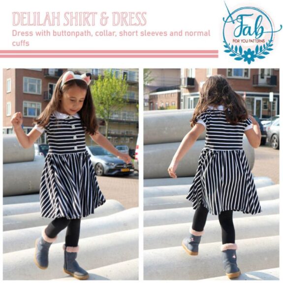 Delilah Shirt & Dress (NB-14Y) – Fab For You Patterns