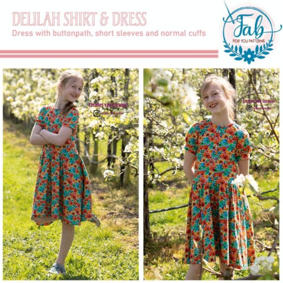 Delilah Shirt & Dress (NB-14Y) – Fab For You Patterns