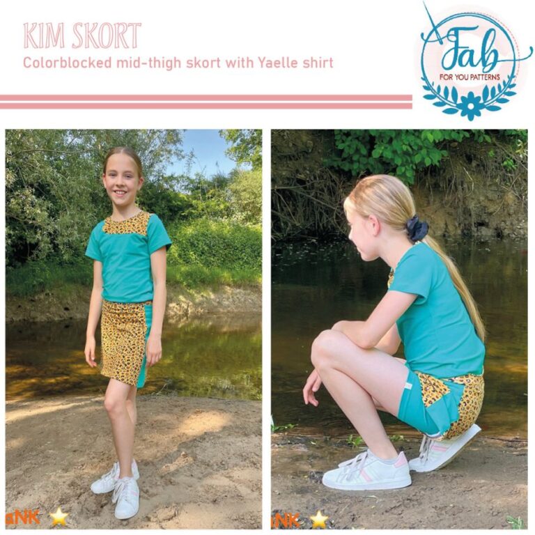 Kim skort (NB-14Y) – Fab For You Patterns